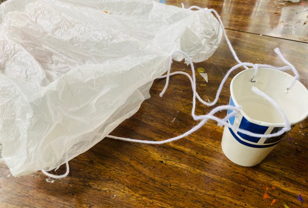How To Make a Toy Parachute - Mommy Poppins