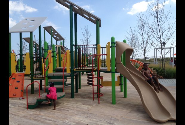Rockaway Park in Queens: Renovated Playgrounds, Water Play Area and ...