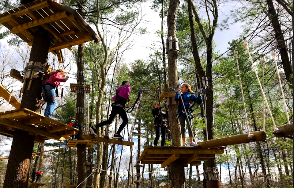Climb and Zipline Through the Treetops in Canton | MommyPoppins ...