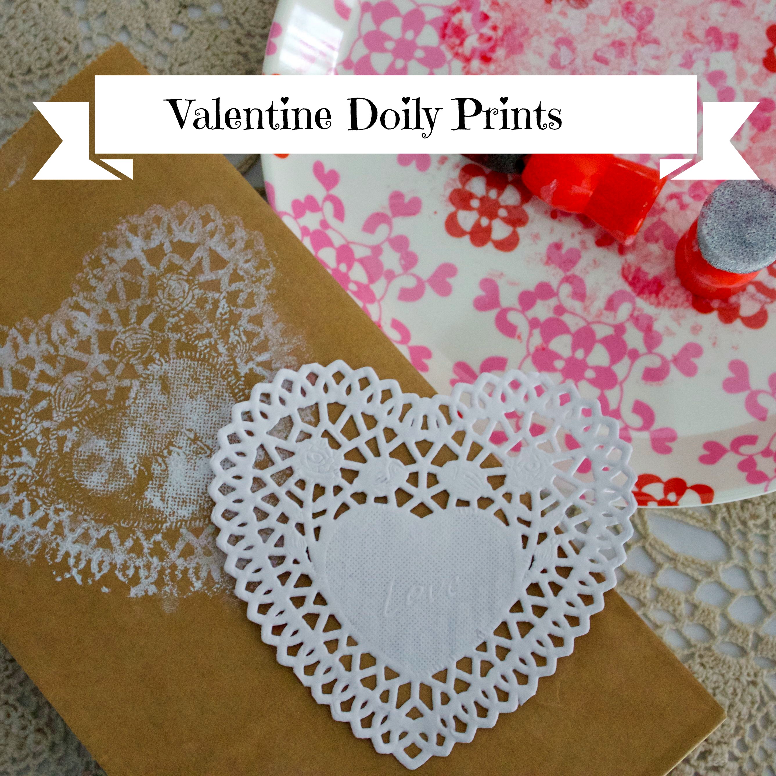 Preschool Craft: Valentine's Day Doily Prints | Mommy Poppins - Things ...